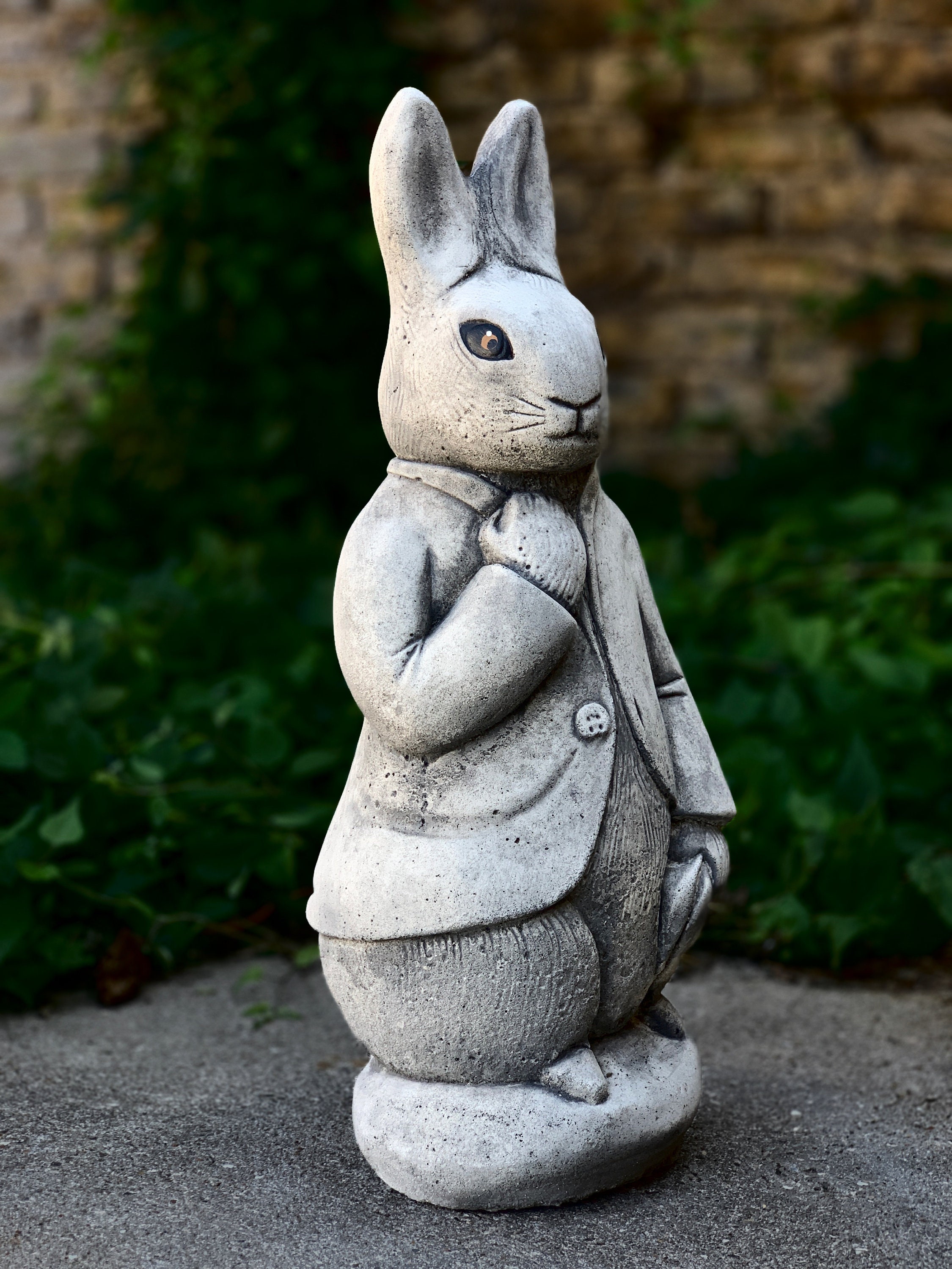 Large Peter Rabbit Statue Cute Rabbit Sculpture Cement Bunny - Etsy