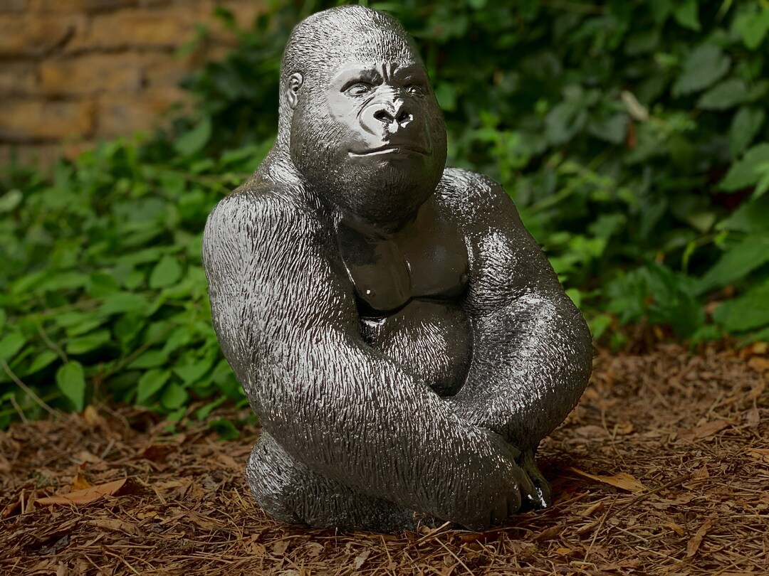 Massive Gorilla Statue Concrete Gorilla Sculpture Stone Monkey Figure ...