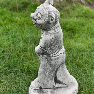 Funny Cricket Player Statue Concrete Baseball Sculpture Garden Father ...