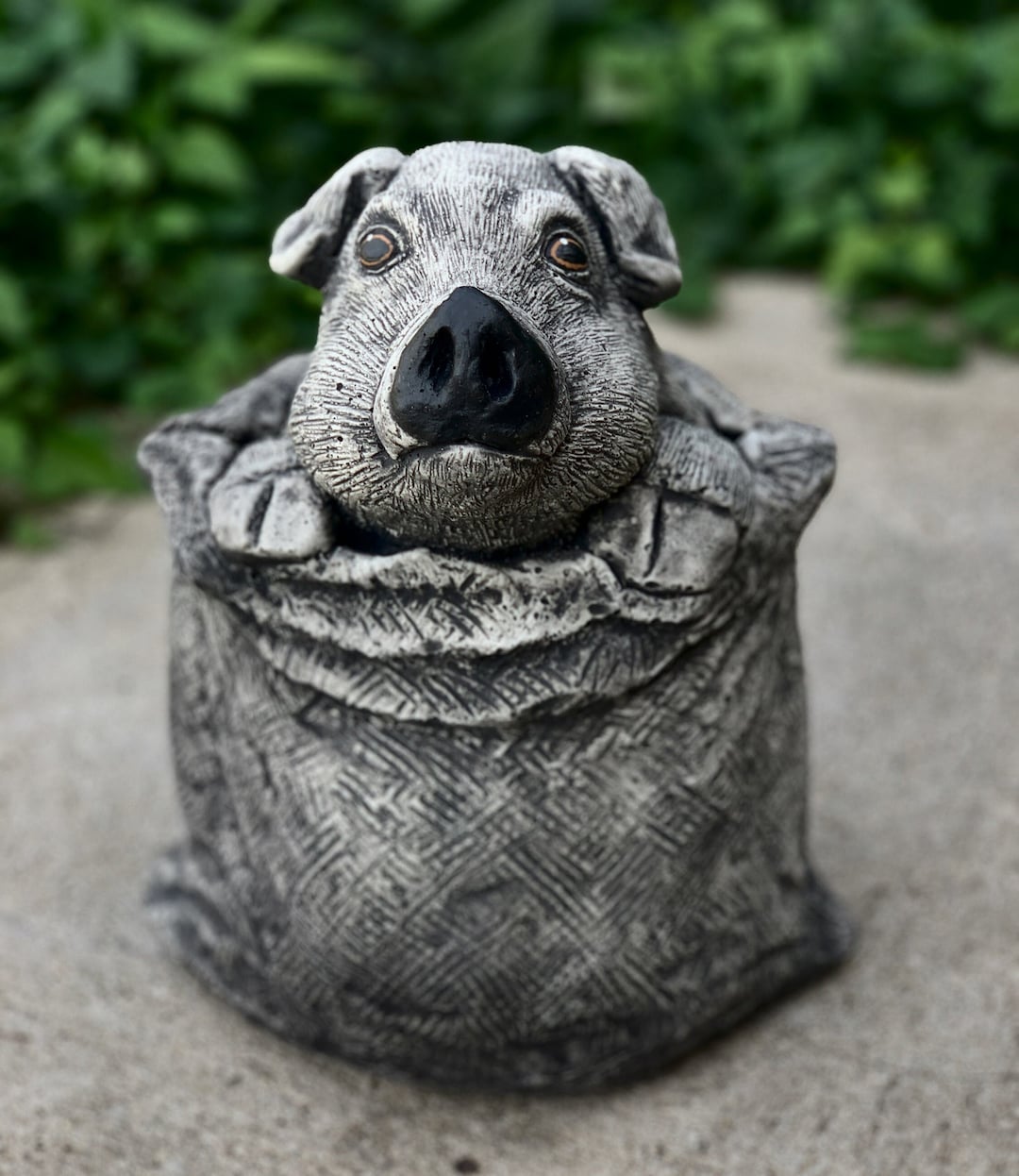 Funny Pig Figurine Large Pig Statuary Creative Concrete Pig - Etsy