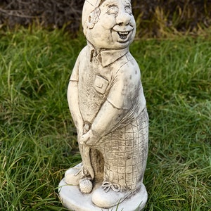 Funny Golf Player Sculpture Concrete Golfer Statue Stone - Etsy