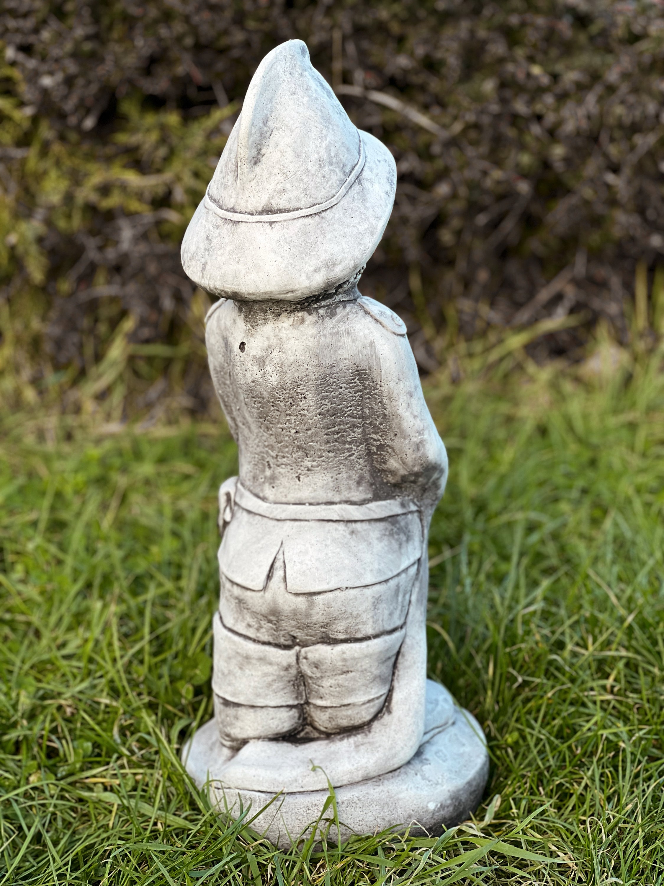 Stone Firefighter Statue Concrete Fireman Sculpture Garden Art - Etsy
