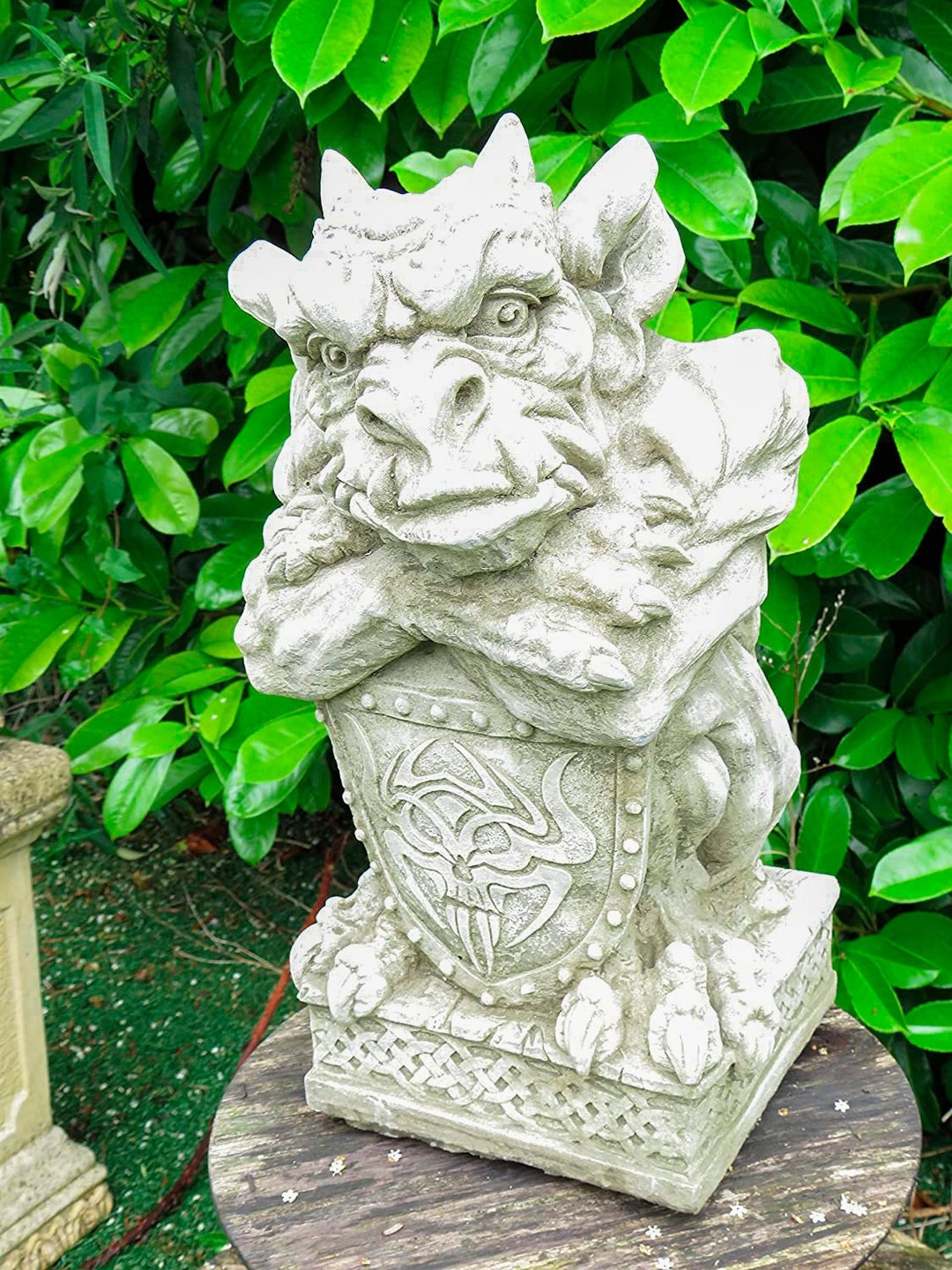 Stone Gargoyle Monster Statue Concrete Troll Demon Sculpture Outdoor ...
