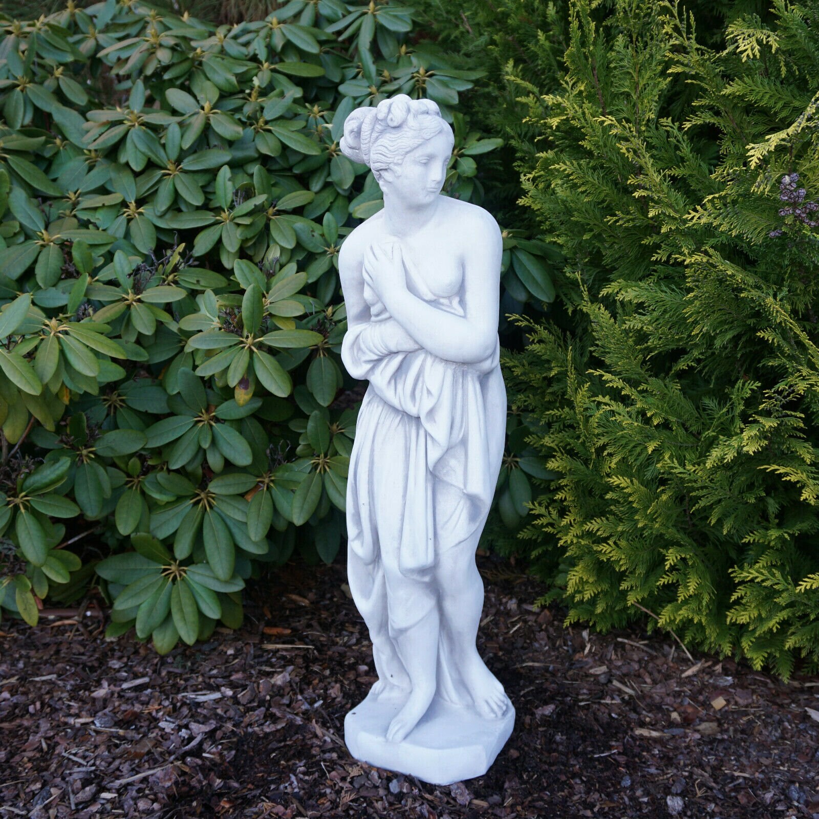 Woman Statue In Garden