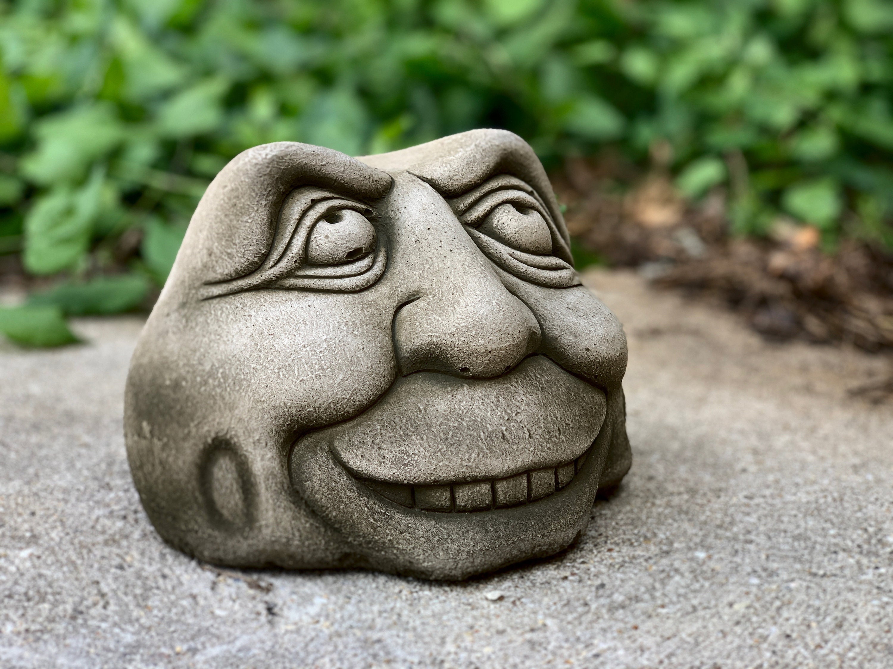 Stone Face Sculpture