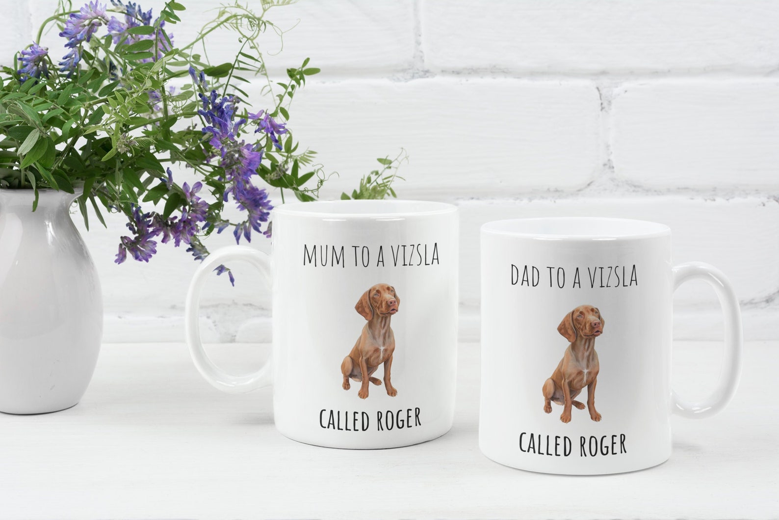 Vizsla Mum and Dad Mug Set - Dog Parent Gifts - Etsy