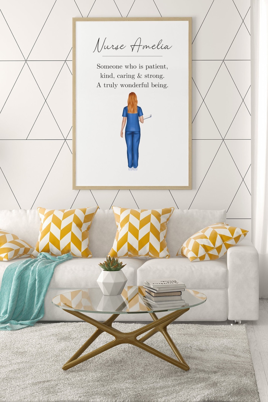 Personalised Nurse Poster - Nurse Print - Nurse Gifts for Women ...