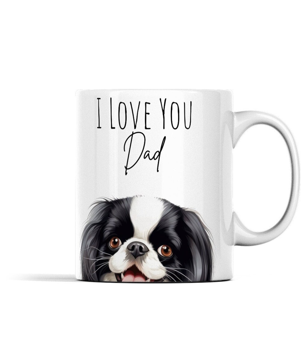 Japanese Chin Dad Mug - Dog Dad Gift - Japanese Chin Mug - Japanese ...