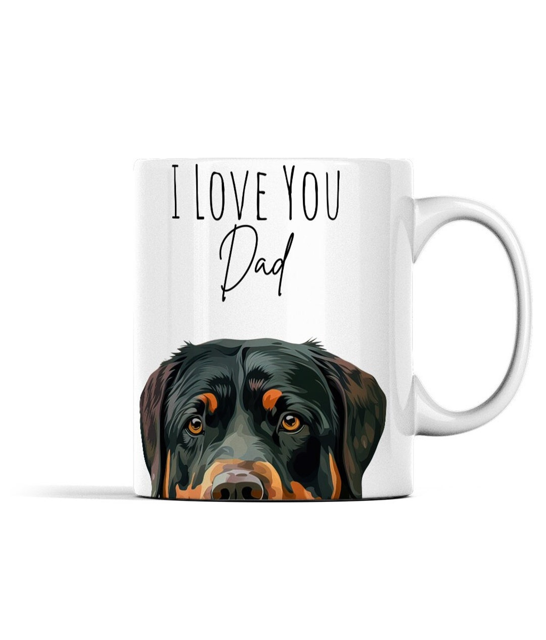 Rottweiler Dad Mug - Rottweiler Gifts for Men - Rottweiler Owner Gift ...