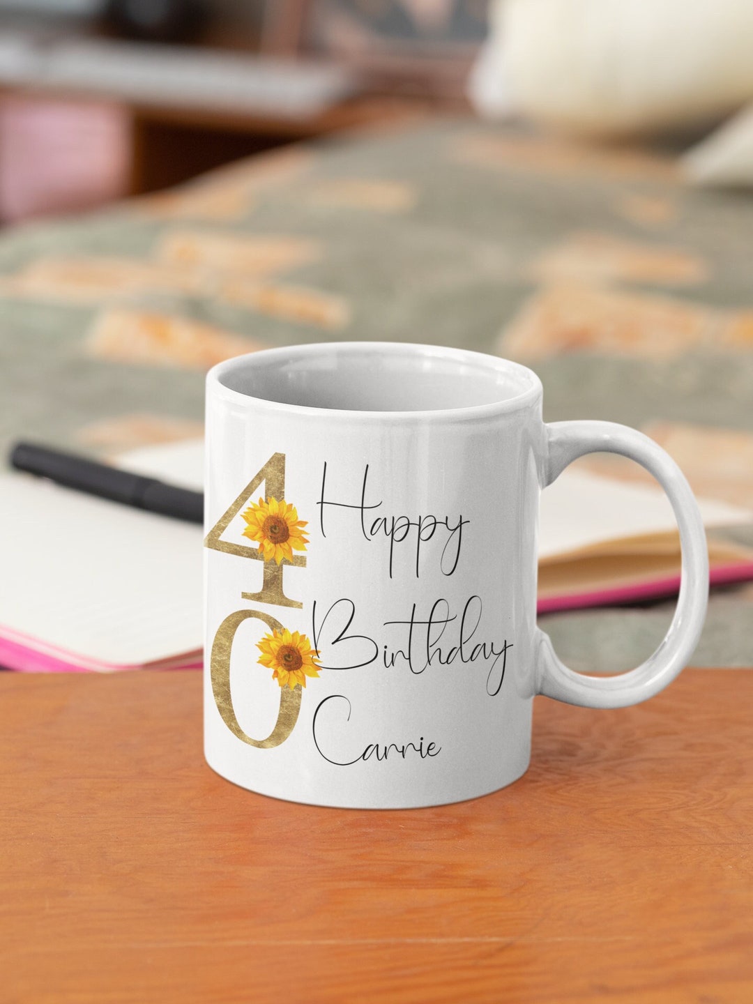 Personalised 40th Birthday Mug for Women - 40th Birthday Gift - 40th ...
