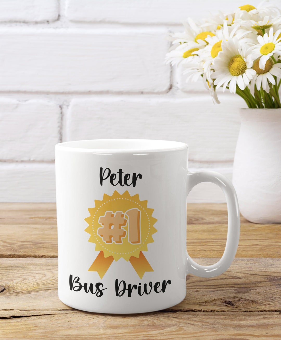 Bus Driver Mug: #1 Ceramic Coffee Cup Gift - Etsy