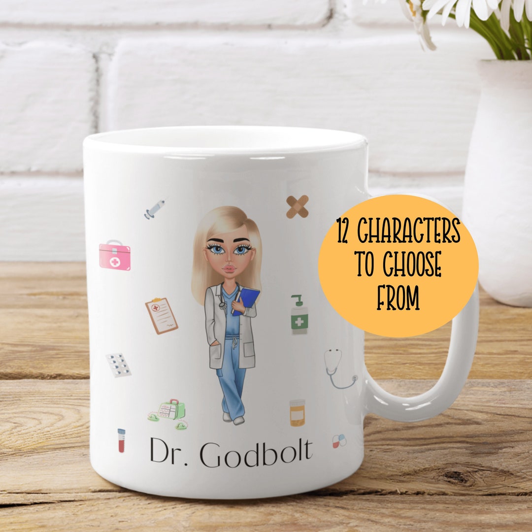 Female Doctor Mug - Female Doctor Gift - Personalised Doctor Gifts for ...