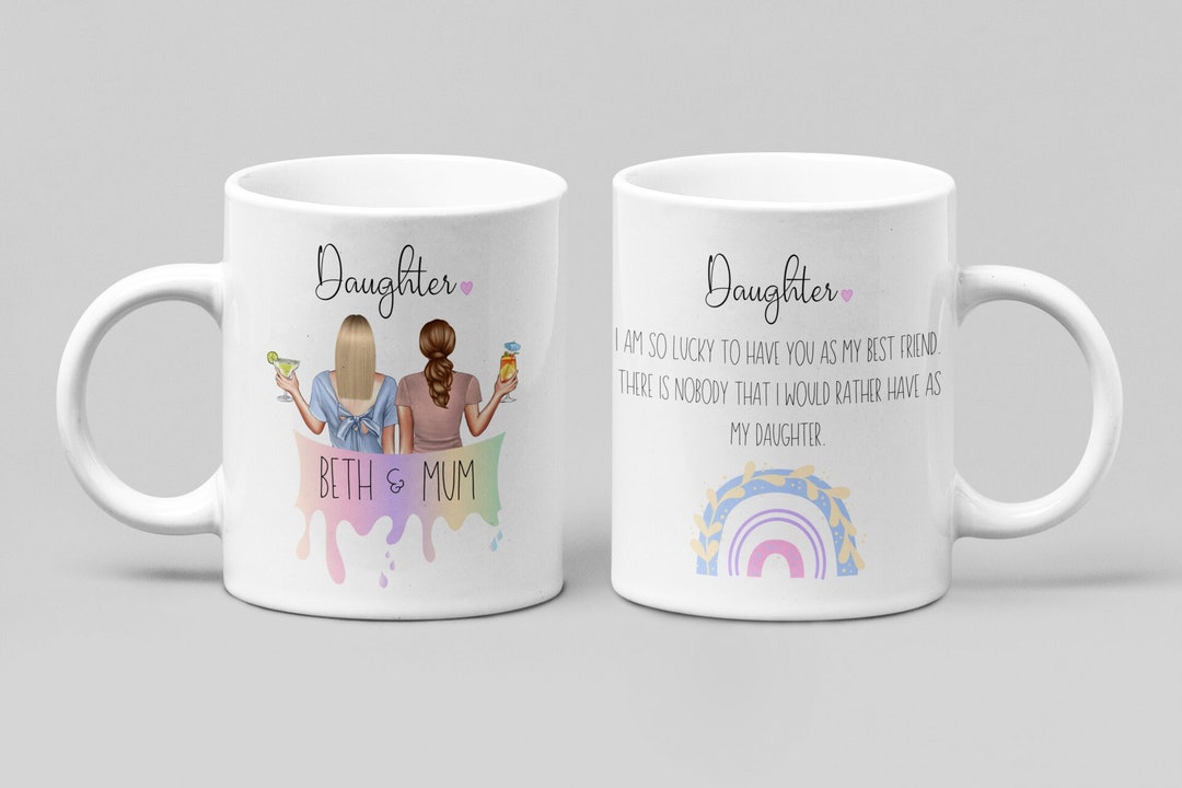 Personalised Daughter Mug: Mother & Child Gift - Etsy