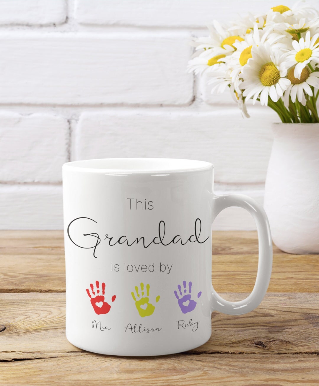 Personalised Grandad Mug, This Grandpa is Loved by His Grandchildren ...