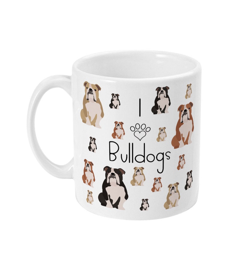 English Bulldog Mug: 11oz Ceramic Bulldog Lover Gift - Etsy