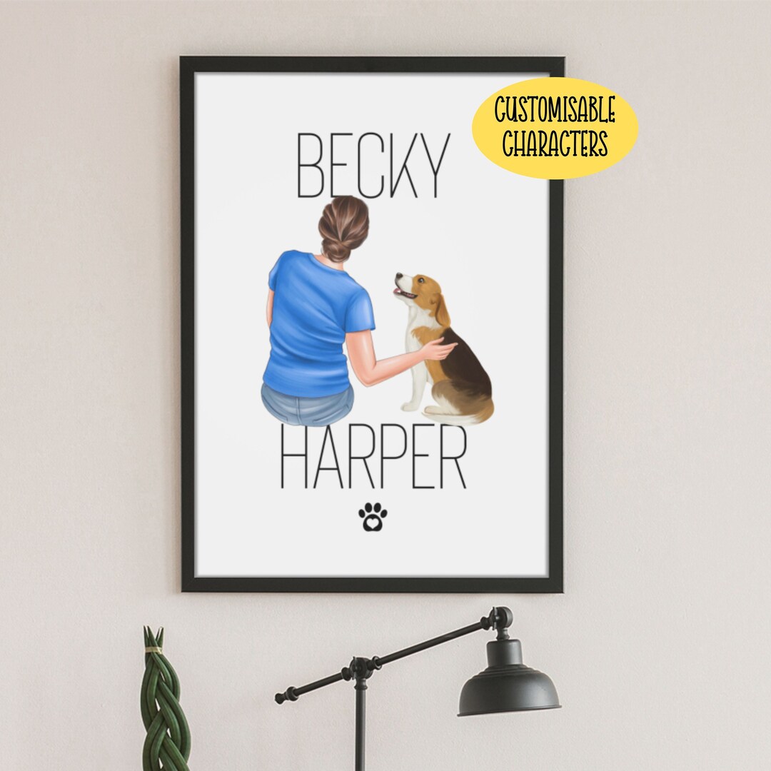 Personalised Beagle Poster Beagle Print Beagle Mum Poster Beagle Mum ...