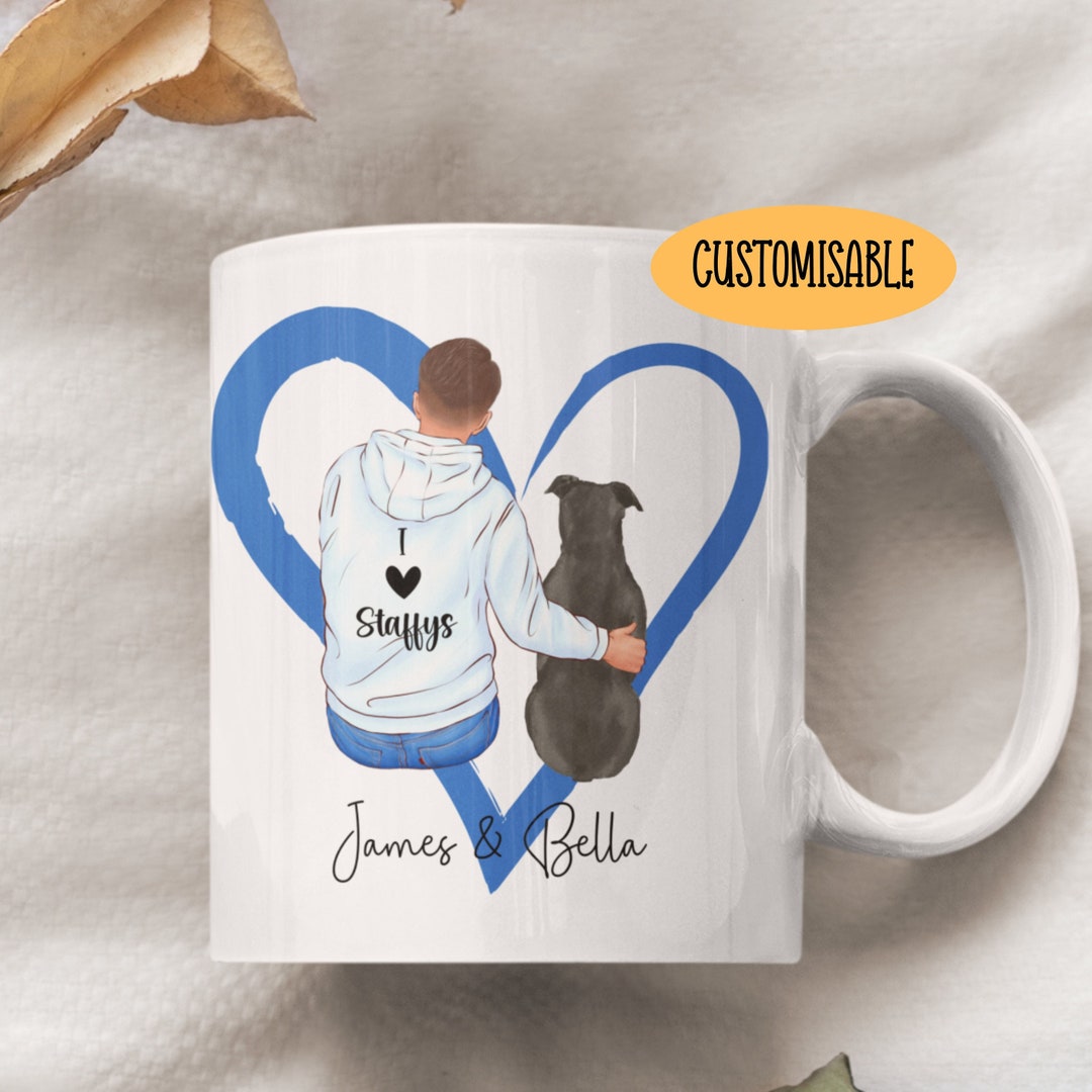 Personalised Staffordshire Bull Terrier Mug - Staffy Mug - Staffy Dad ...