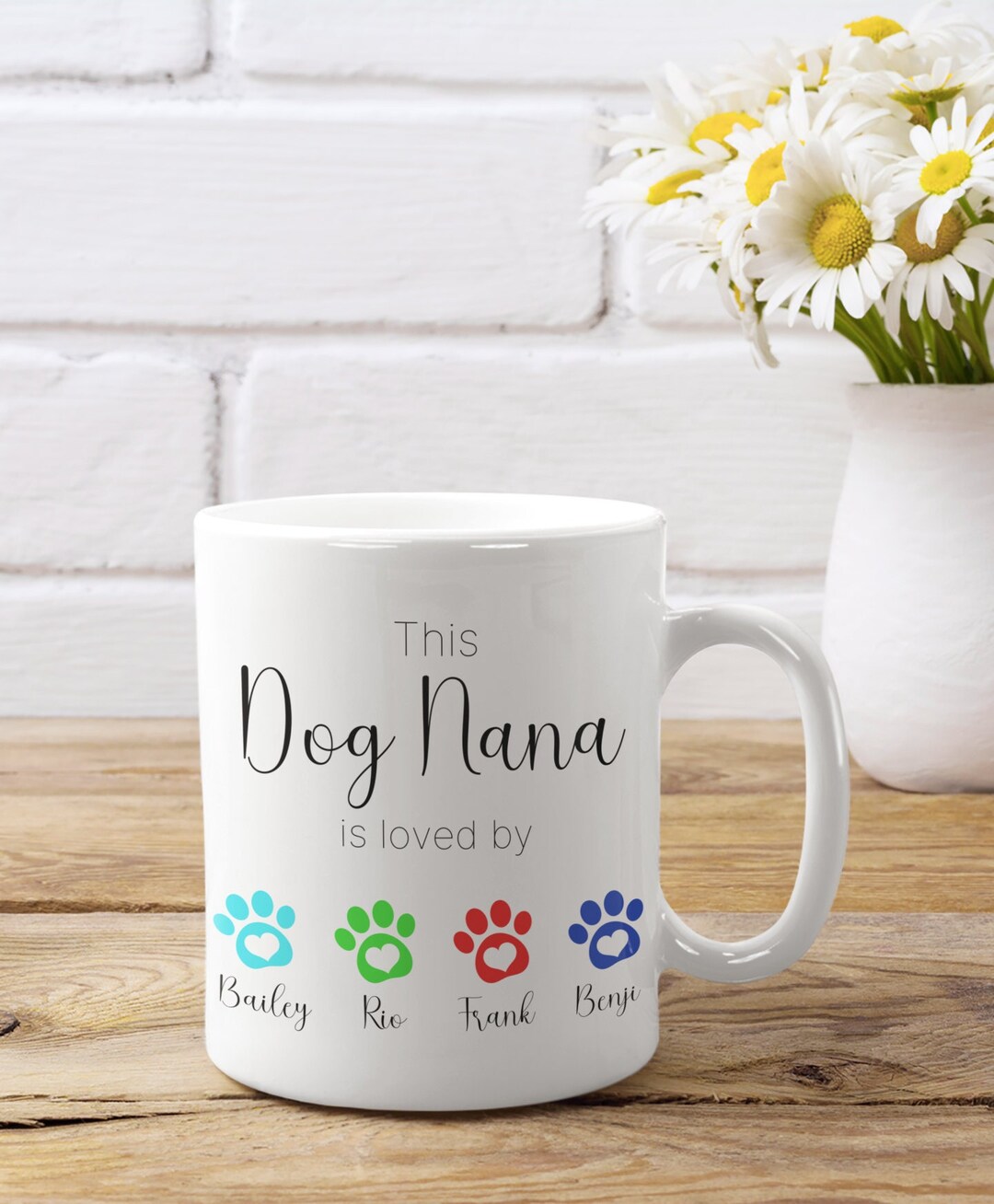 Personalised Dog Grandma Mug - Dog Nanny Gift, Pet Grandparent Present ...