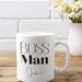 Personalised Boss Man Mug for Men Boss Gifts Boss Mug Manager Mug ...