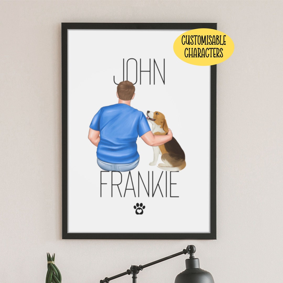 Personalised Beagle Poster Beagle Print Beagle Dad Poster Beagle Dad ...