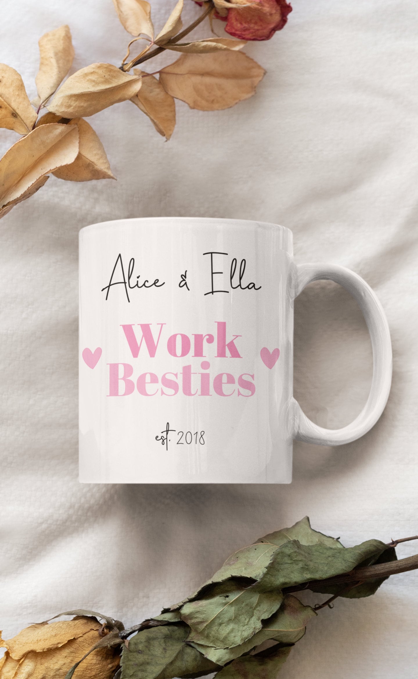 Personalised Work Bestie Mug Work Bestie Gift Work Besties - Etsy