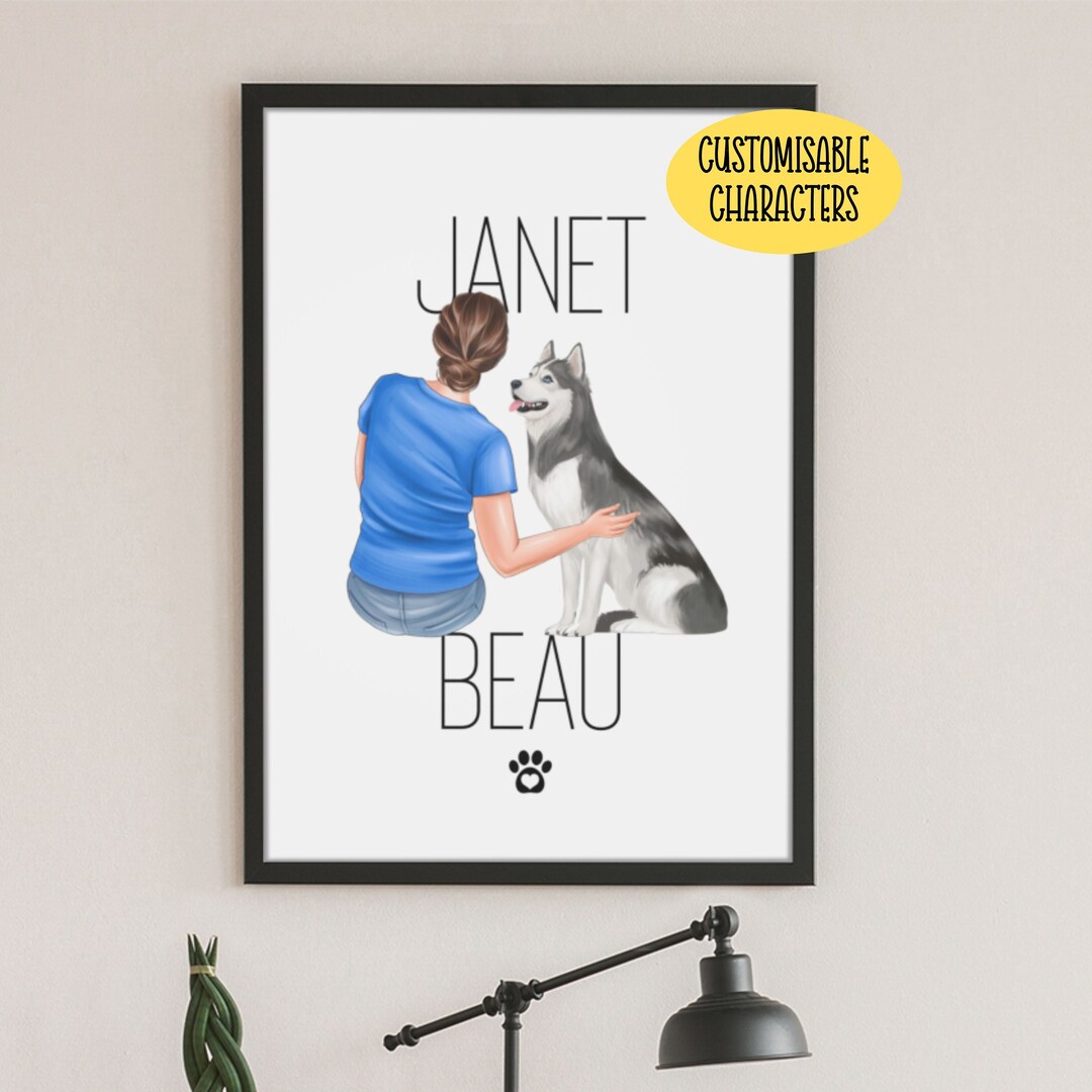 Personalised Husky Poster - Husky Print - Husky Mum Poster - Husky Mum ...