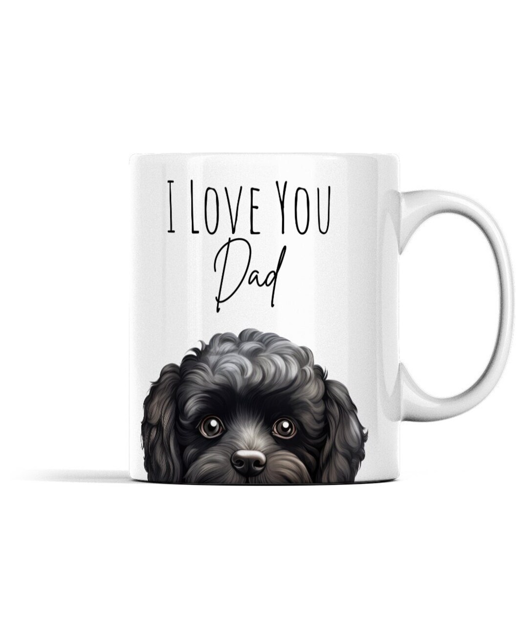 Black Toy Poodle Dad Mug - Toy Poodle Gifts for Men - Dog Dad Gifts ...
