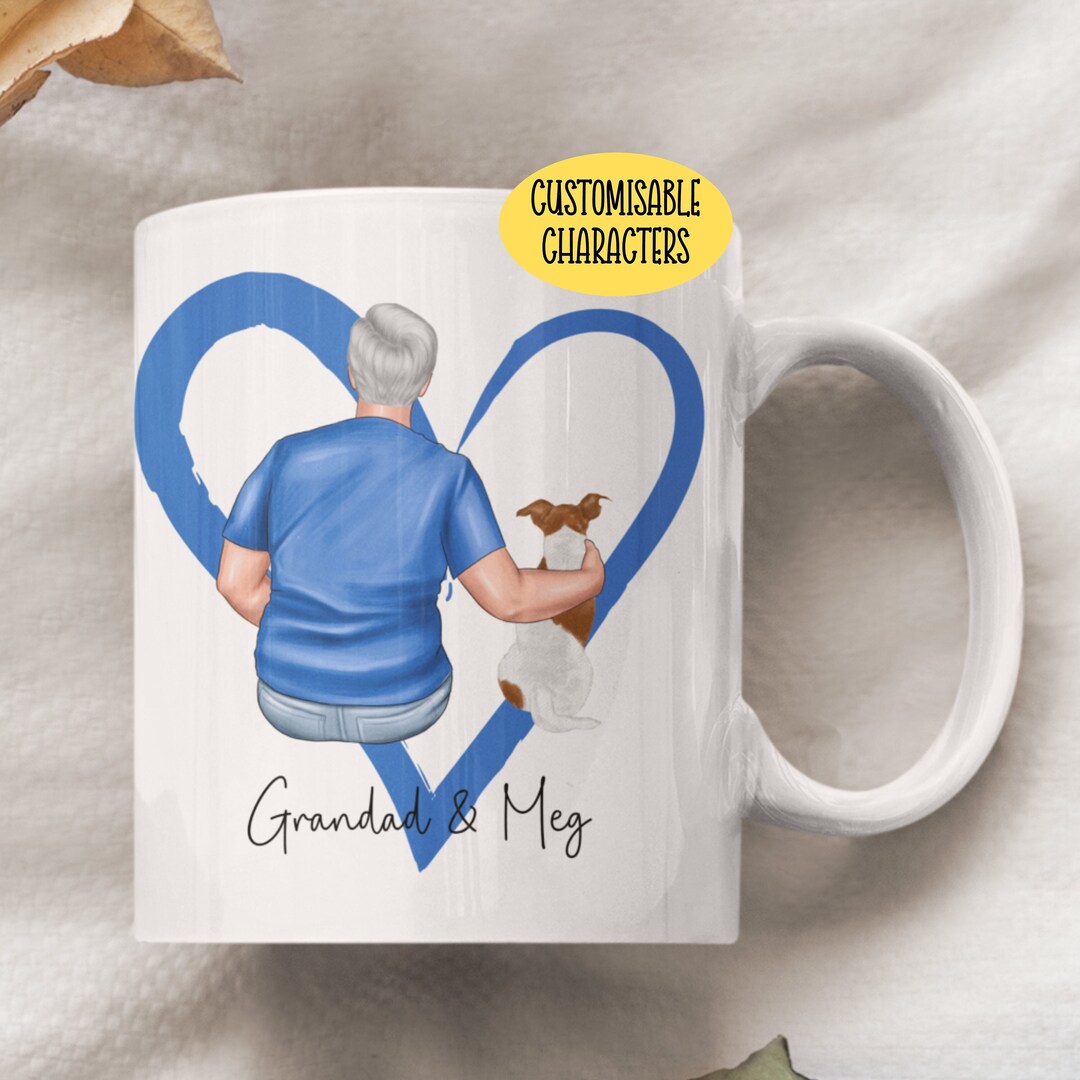 Jack Russell Grandad Mug: Personalized Dog Grandpa Gift - Etsy