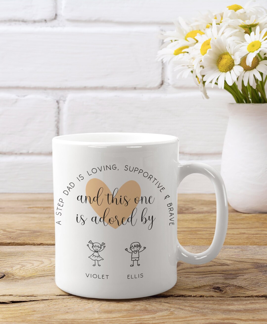 Personalised Step Dad Mug From the Children, Step Father Gifts for ...