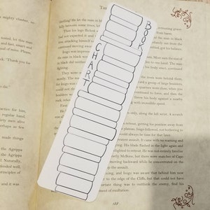 Reading Goals Book Chart, Book Tracker, Bookmark, Bookish Gifts ...