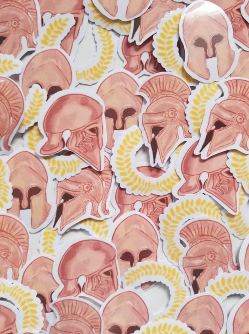 Greek Heroes Academia Aesthetic Waterproof Stickers, Mythology, Greek ...