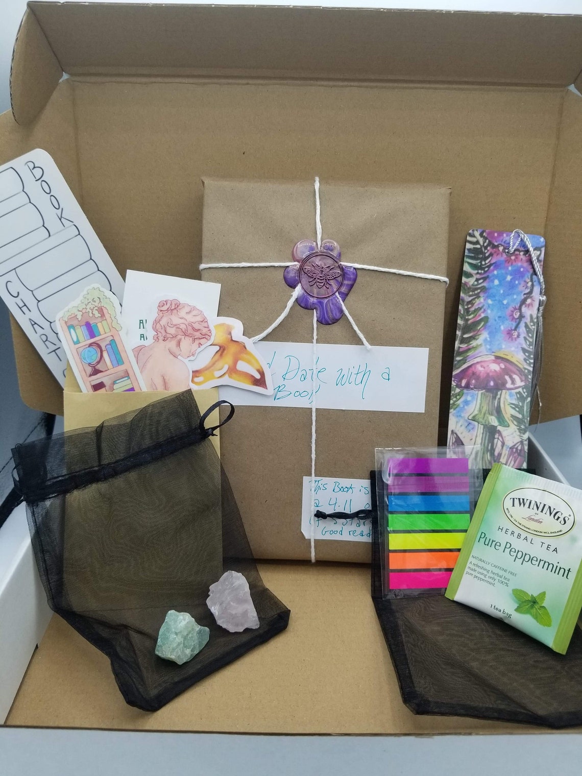 Blind Date With a Book Gift Set Books Stickers Bookmarks - Etsy