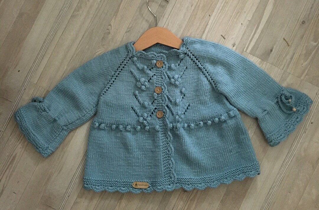 Baby Cardigan Handmade Baby Cardigan Hand-knitted Baby - Etsy