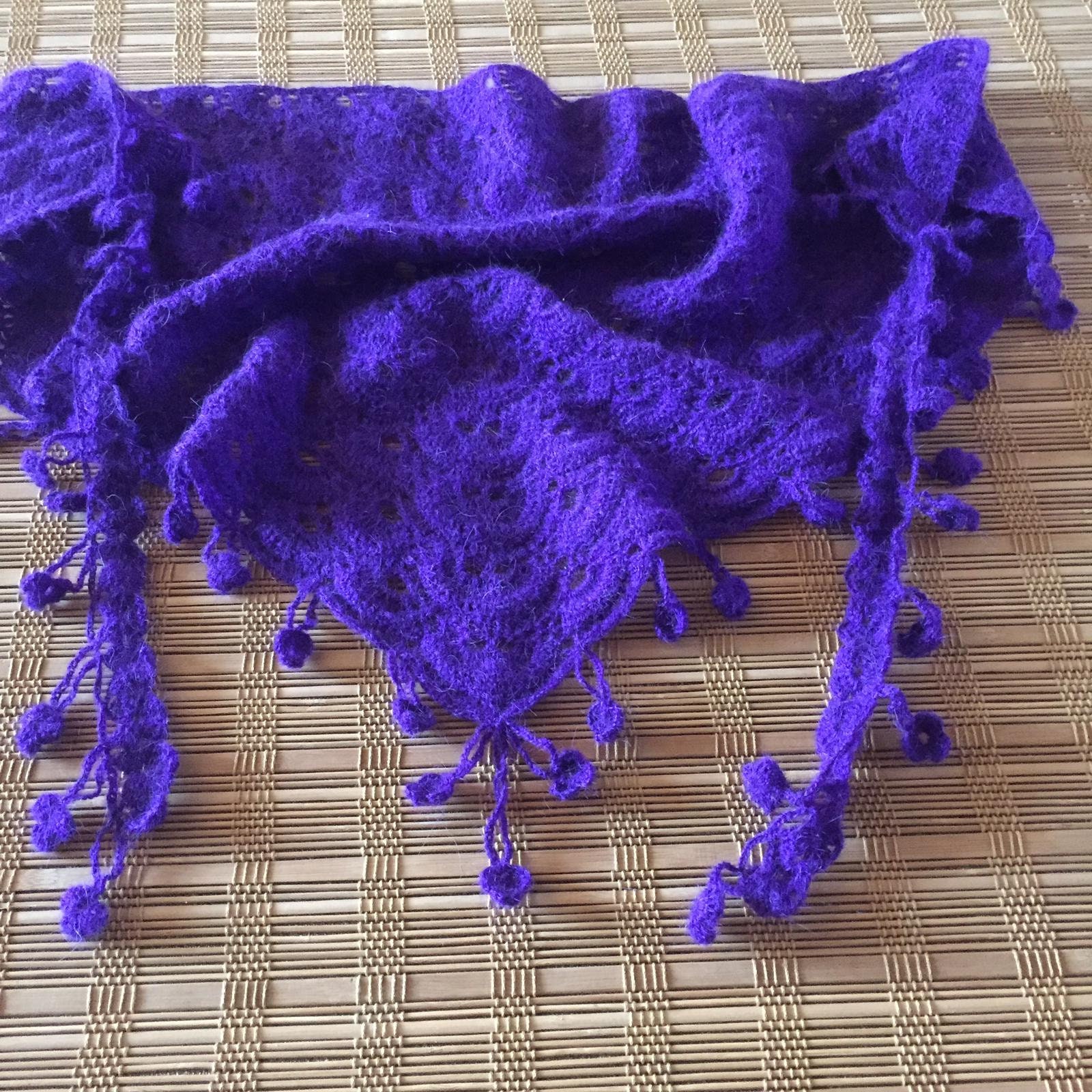 Handmade Wool Crochet Shawl, Boho Triangle Wrap - Etsy