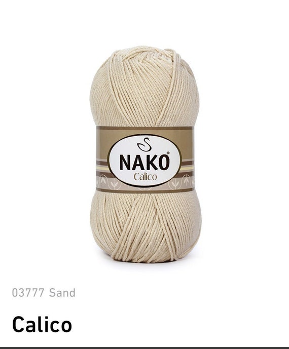 Nako Calico Yarn Cotton Amigurumi Yarn Knitting Yarn | Etsy