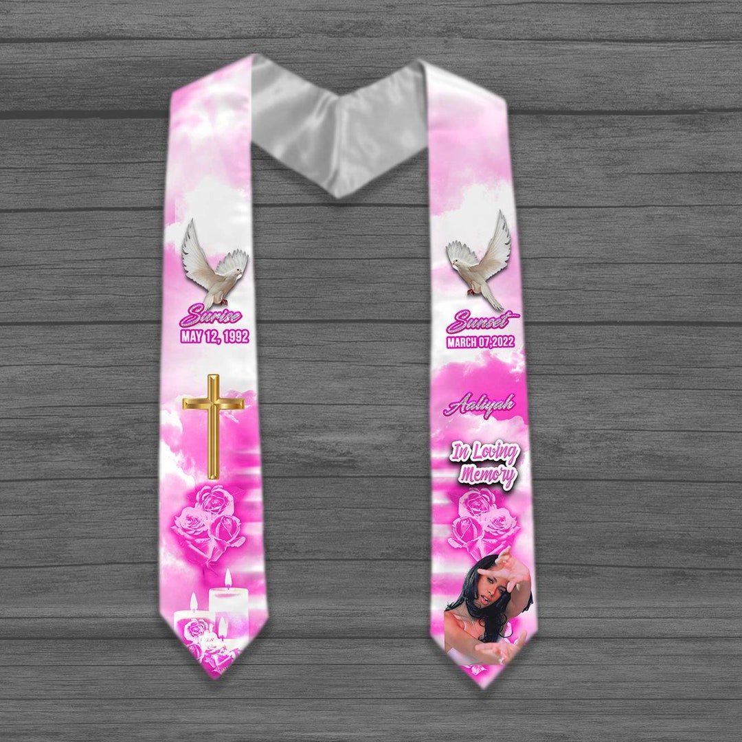 Memorial, Pallbearers, Graduation Slash/stole, Funeral Keepsake ...