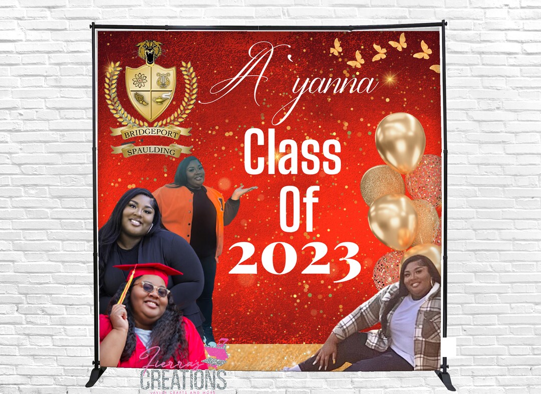 Graduation Backdrop, Graduate Backdrop, Class of 2022 Backdrop, 2022 ...