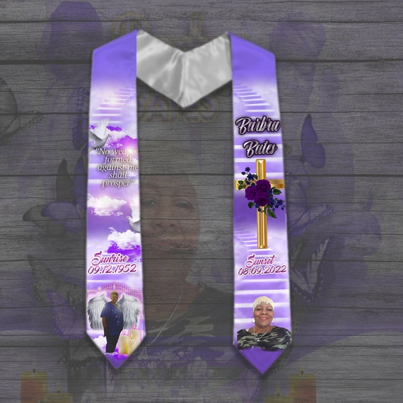 Memorial Pallbearers Graduation Slash/stole Funeral - Etsy