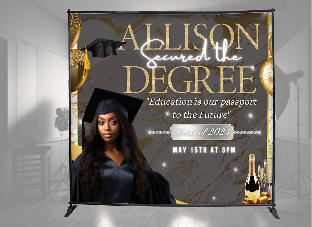 Birthday Backdrop, Graduate Backdrop, Class of 2024 Backdrop, 2024 ...