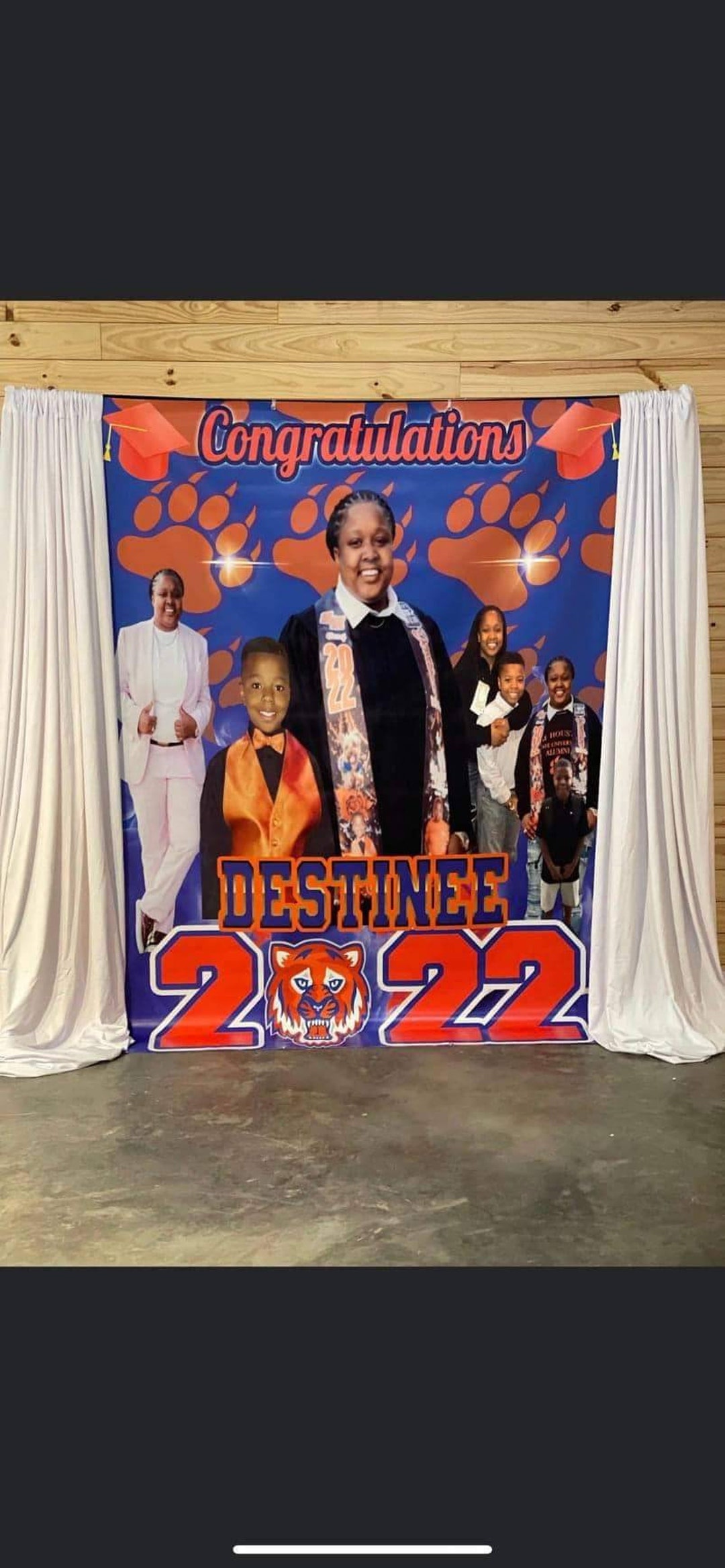 Graduation Backdrop, Graduate Backdrop, Class of 2022 Backdrop, 2022 ...