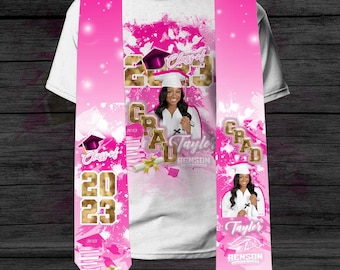 Custom Graduation Stole Sashes, 3D Printing, Graduation Keepsake ...