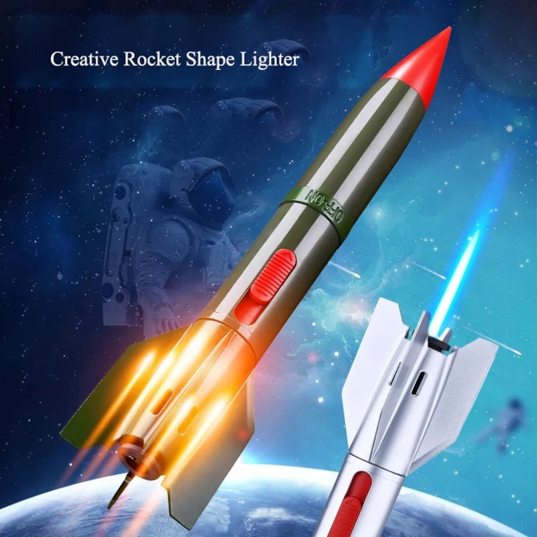 Rocket Jet Flame Lighter: Refillable Metal Turbo Torch - Etsy
