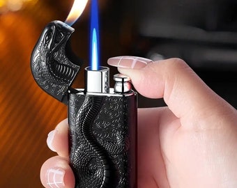 Snake and Dagger Custom Engraved Lighter || Personalised Lighter Gift ...