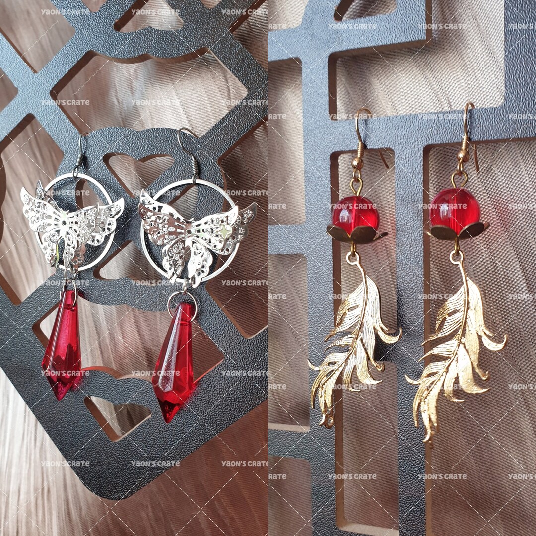 TGCF Heaven Official's Blessings Inspired Earrings hua Cheng / Xie Lian ...