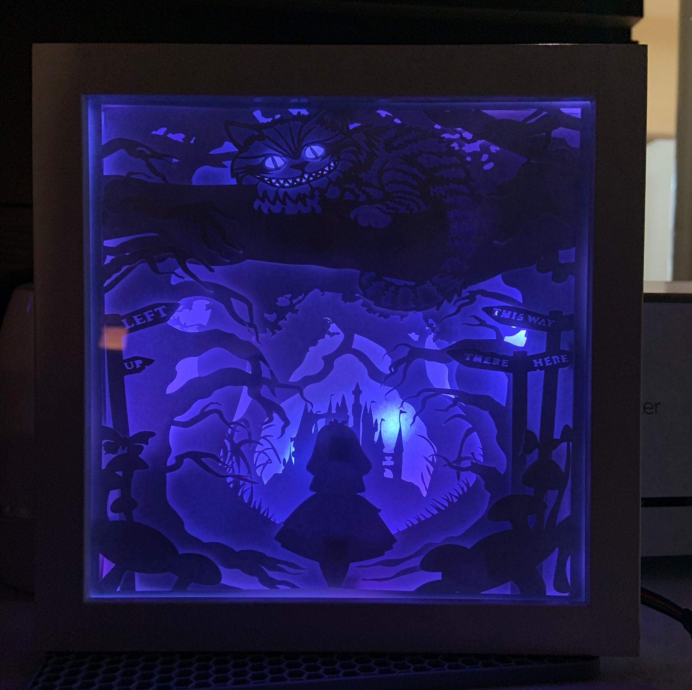 Personalised Light-up Shadow Box - Etsy