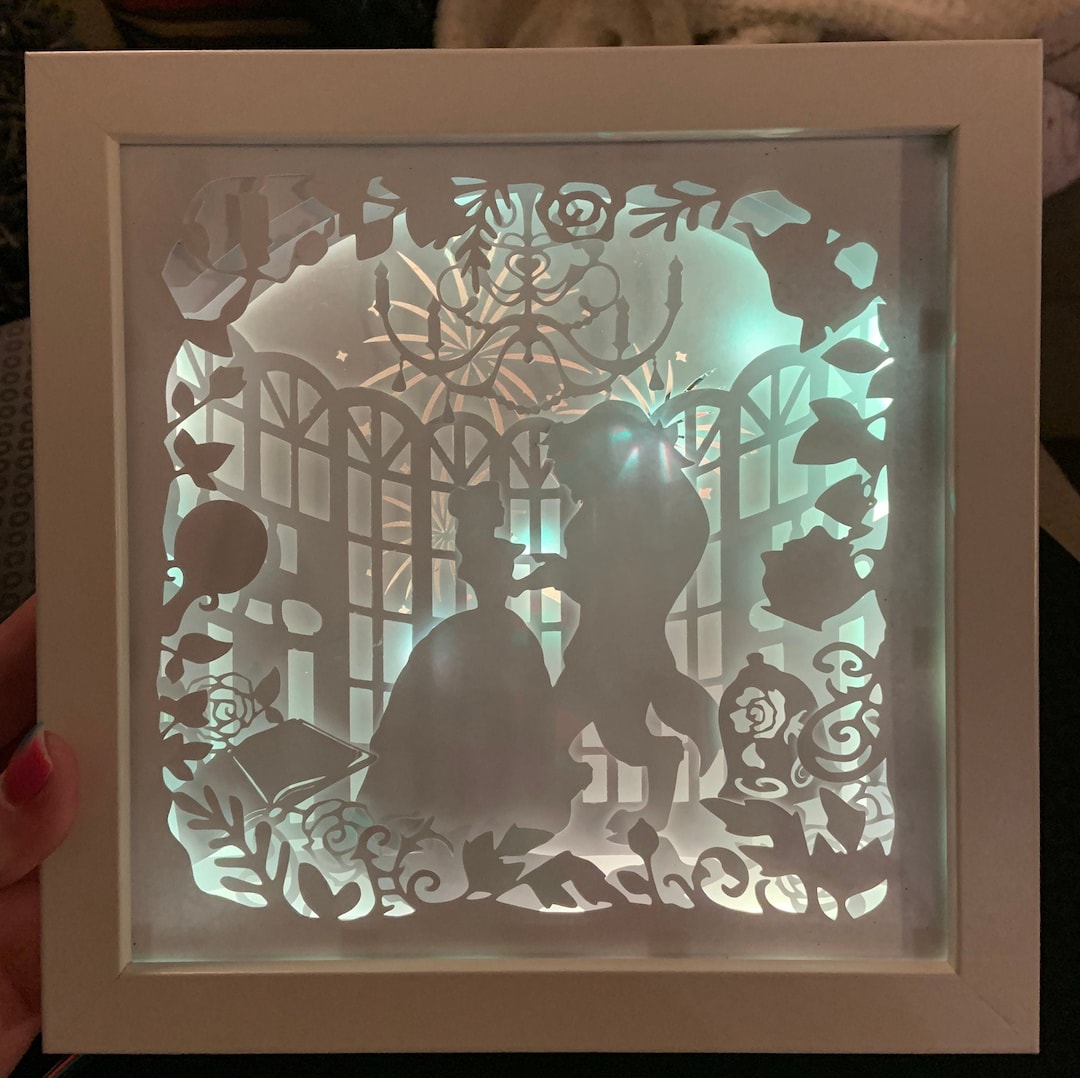 Personalised Light-up Shadow Box - Etsy