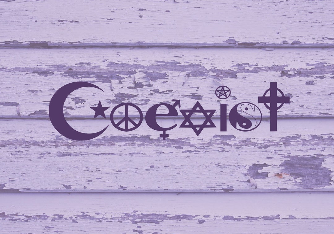 Coexist Car Decal, Car Sticker, Window Decal, Window Sticker, Laptop ...
