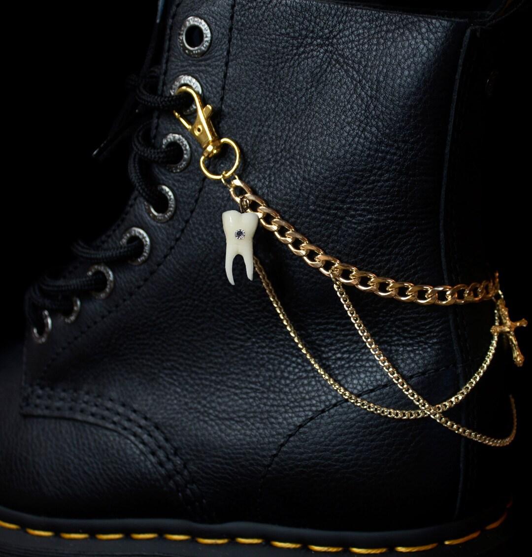 Ornate Tooth Shoe Chain for Doc Martens or Combat Boots - Etsy
