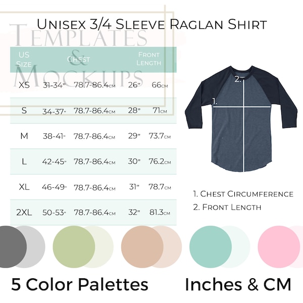 Tultex Size Chart - Etsy