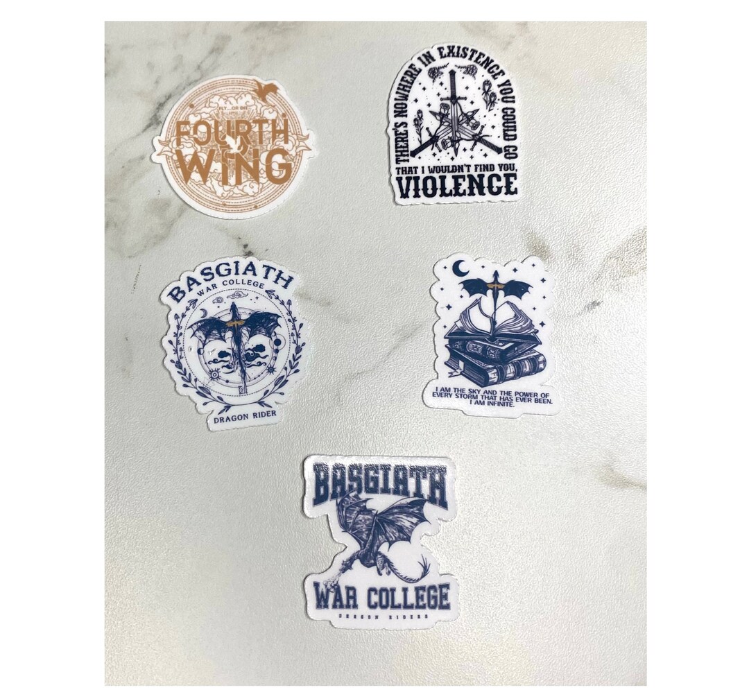 Fourth Wing Sticker Pack - Etsy